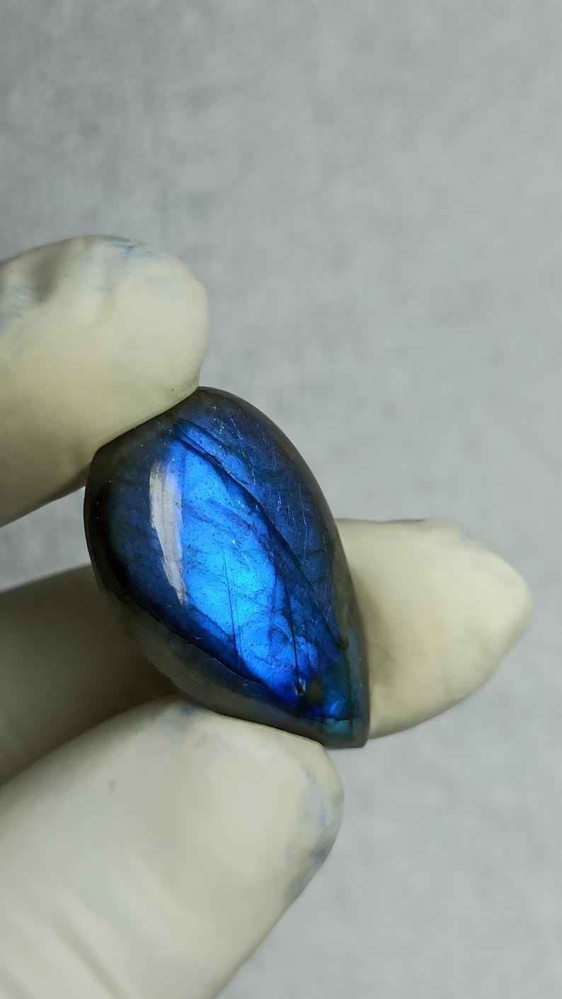 Natural Blue Fire Labradorite Pear Shape, AAA+ Flashy Labradorite ...