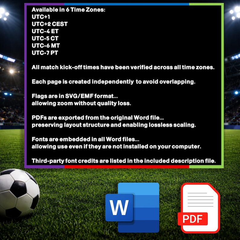 2026 FIFA World Cup Schedule - Soccer Tournament Planner | Multiple ...