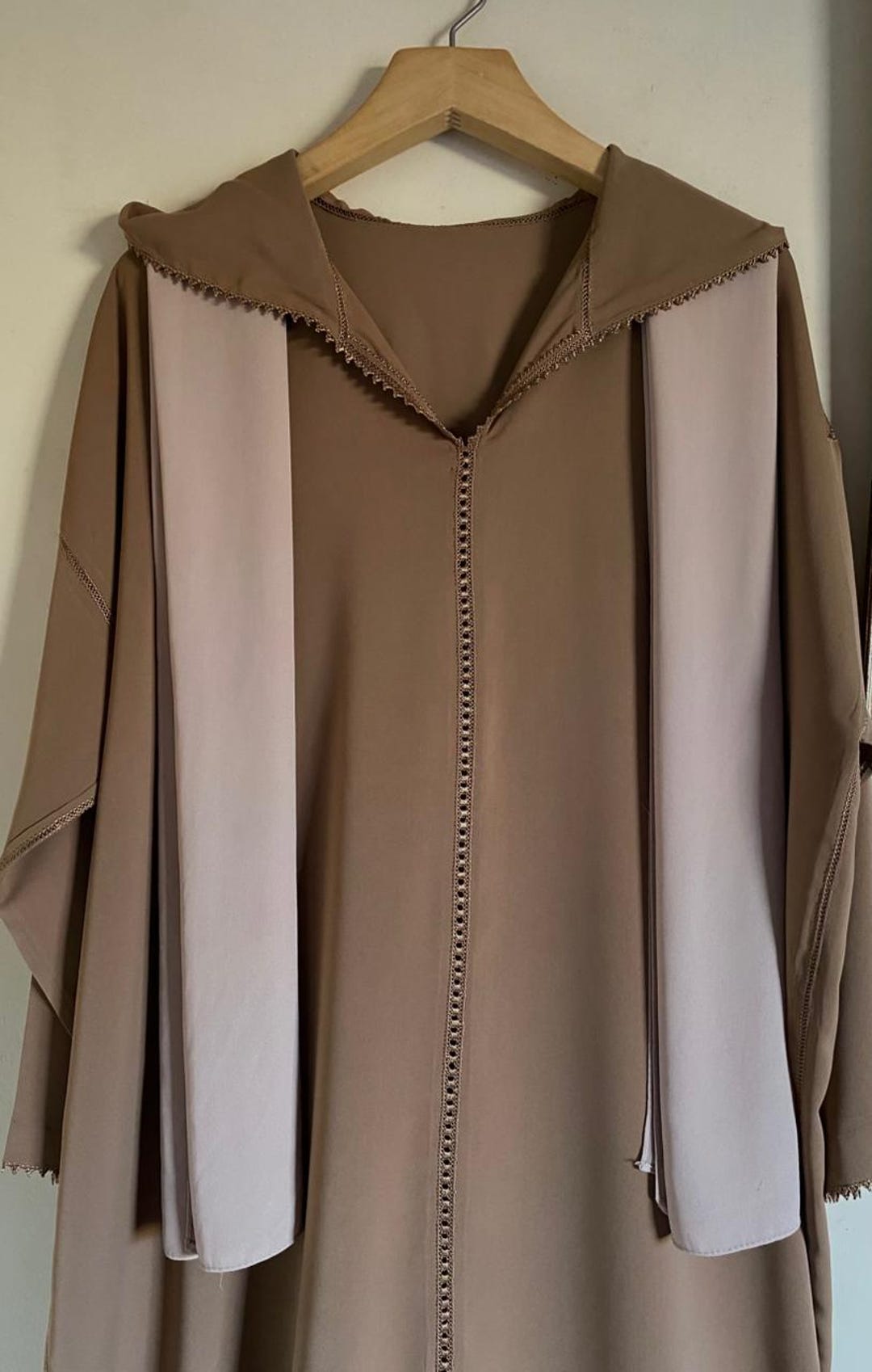 Women Moroccan Jellaba Elegant Taupe Traditional - Etsy