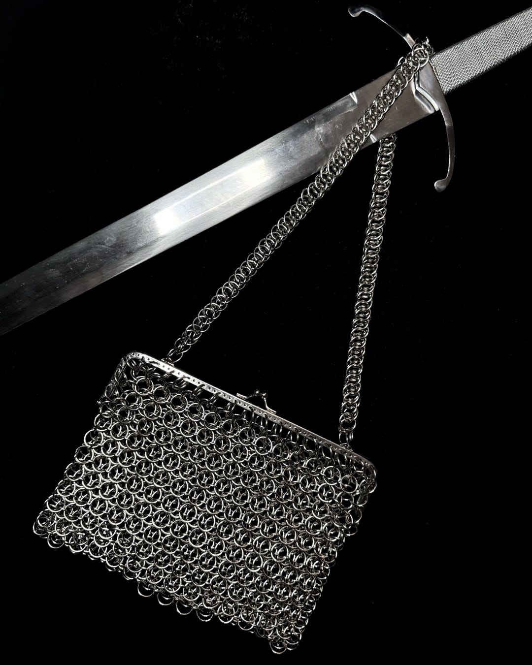 EMPRESS Handmade Chainmail Bag | Stainless Steel | Silver‑nickel ...