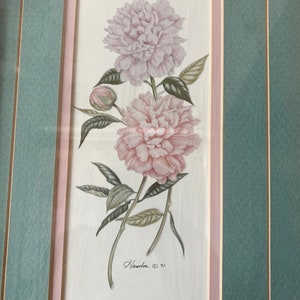 1991 Vintage Consuela Gamboa Framed Floral Print - Etsy