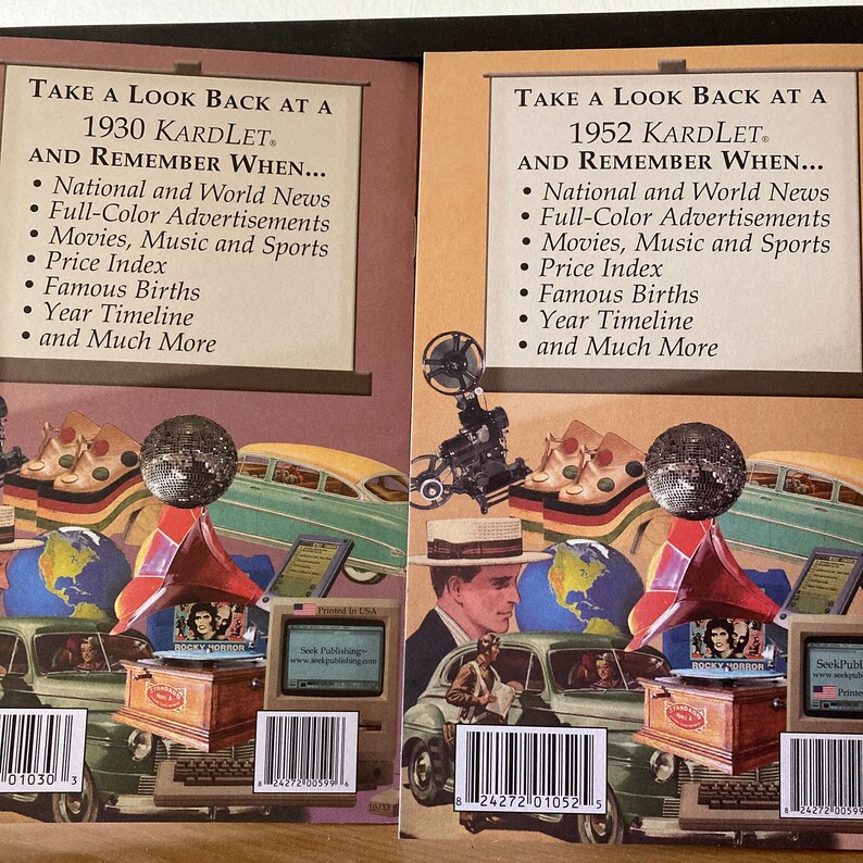 Vintage Set of 2 Remember When Booklets 1930 and 1952 - Etsy