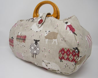 Large knitting bag | Etsy