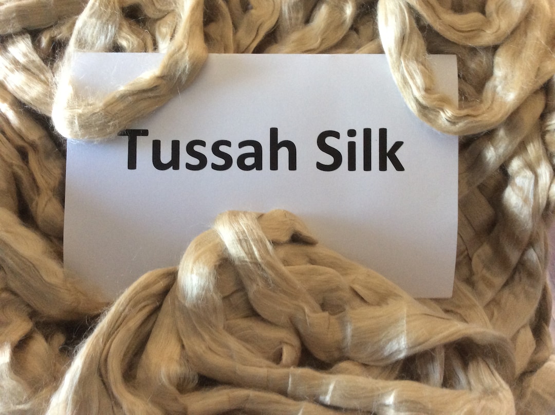 Tussah Silk / Tussar Silk Roving 100grams of Silk Top, Great for ...