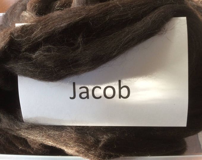 1 Lb Jacob Black and White Combed Top, Tonal, Blended, Variegated ...