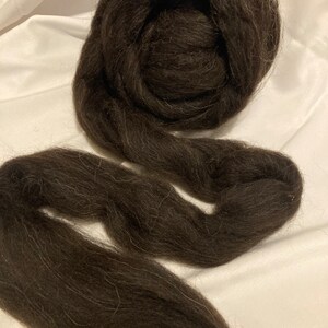 Hebridean Wool Roving, Natural Black Wool Top, Scottish Breed of Sheep ...