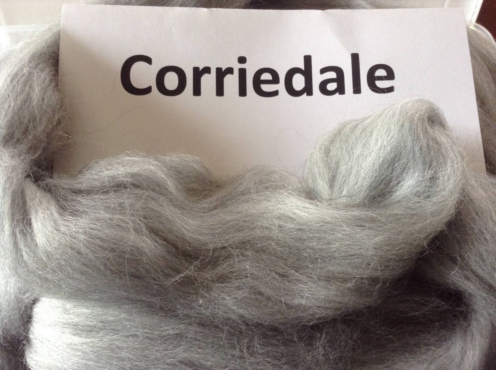 Corriedale Roving Grey Corriedale Top 100 Grams of Spinning | Etsy