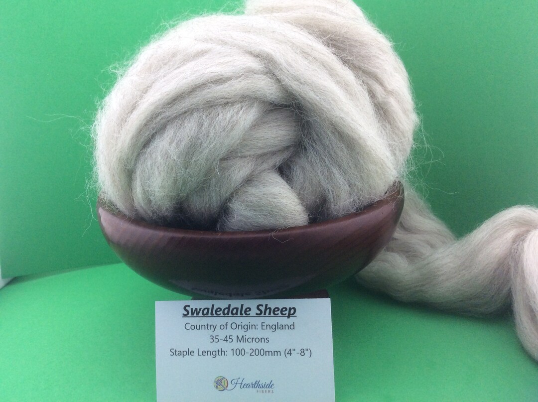 Swaledale Wool Roving, Swaledale Top - Great for Spinning or Felting ...
