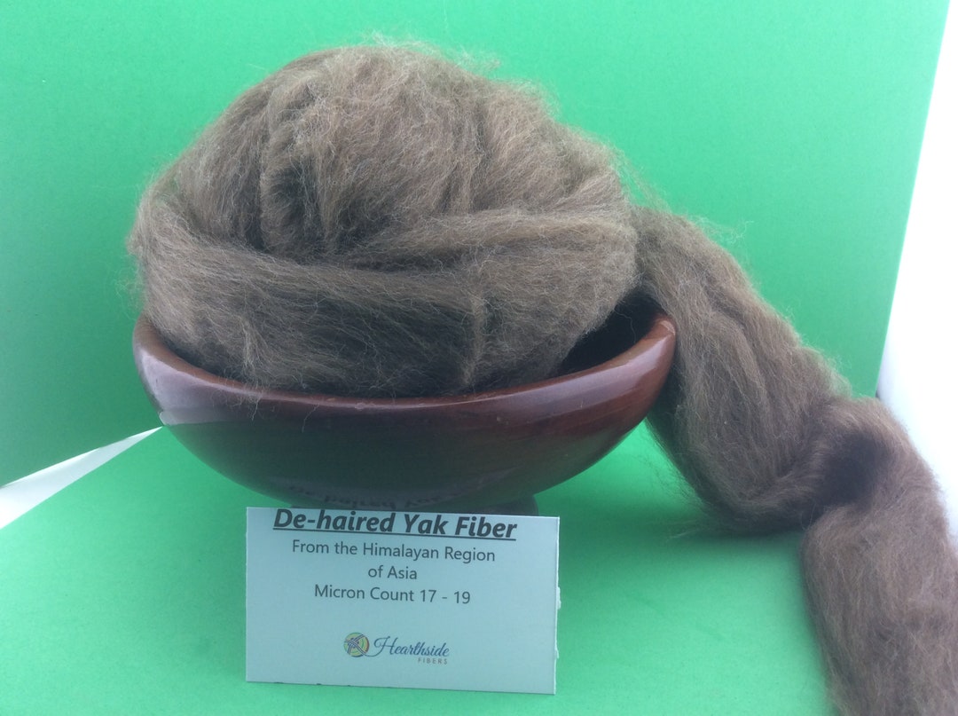 Yak Roving, De-haired Yak Top, Beautiful Brown Fiber From the Yak Known ...