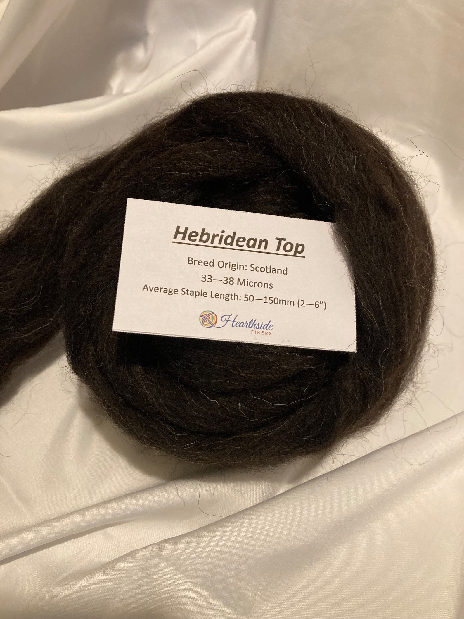 Hebridean Wool Roving, Natural Black Wool Top, Scottish Breed of Sheep ...