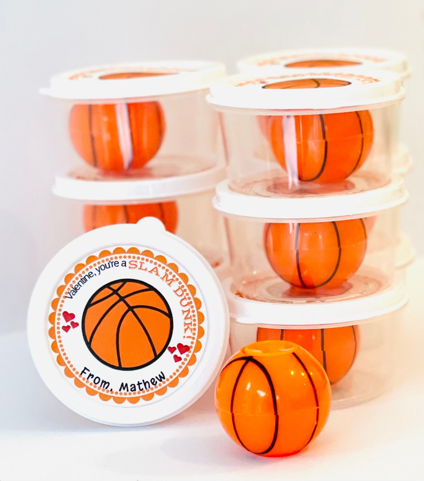 Valentine Basketball Spinner Gift Set - Etsy