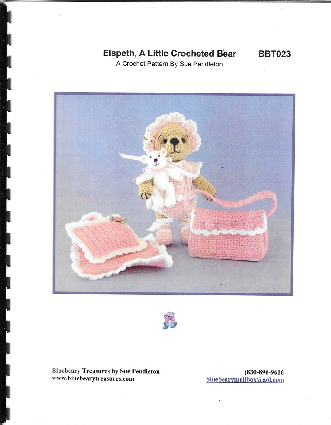 Miniature Crochet Baby Bear "elspeth" Pattern: Amigurumi Toy (booklet ...