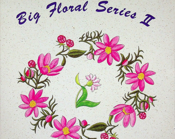 Big Floral Series Embroidery Designs Card # 11 for Janome 8000 5700 ...