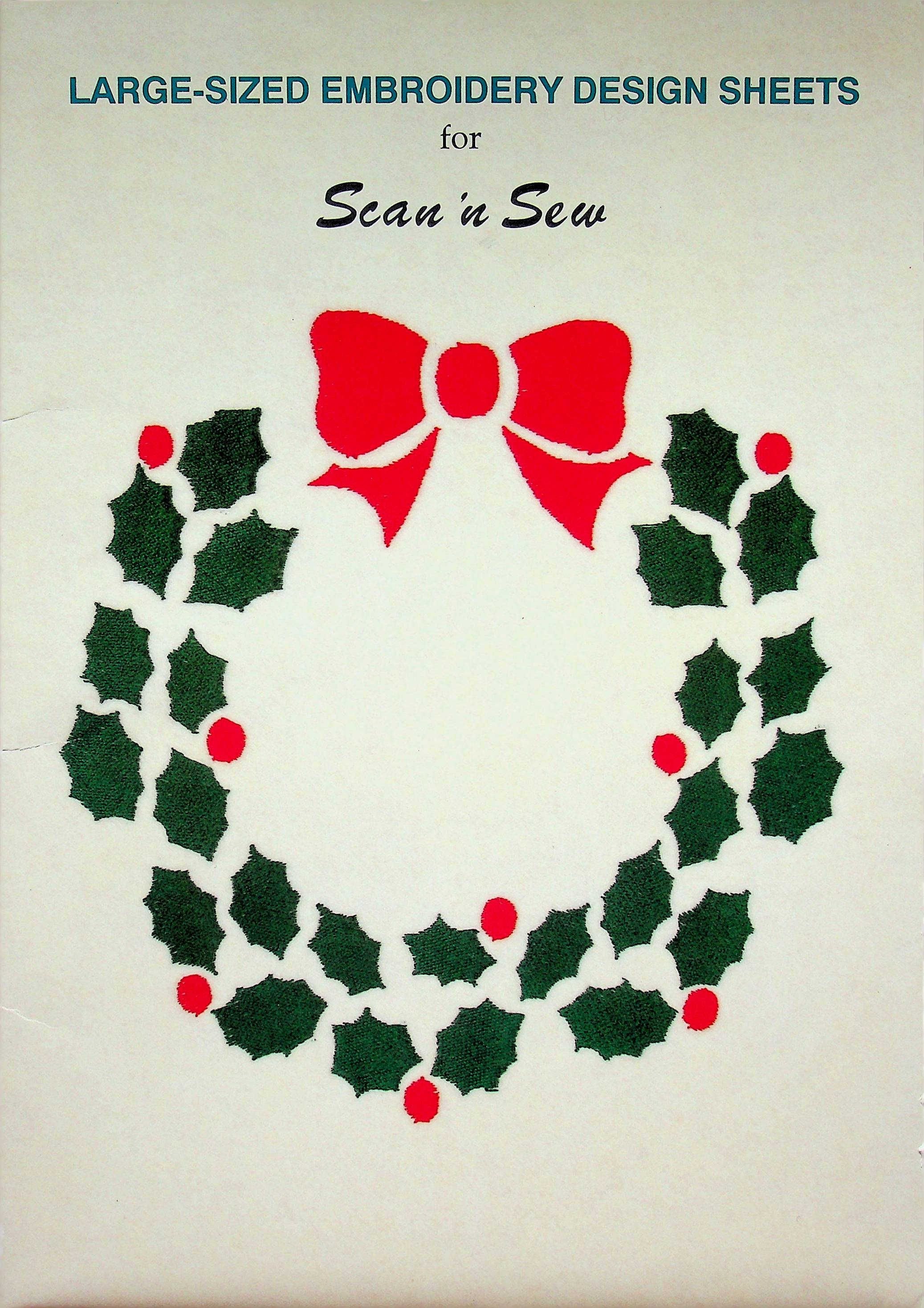 Large Size Christmas Embroidery Designs for Scan and Sew Attachment ...