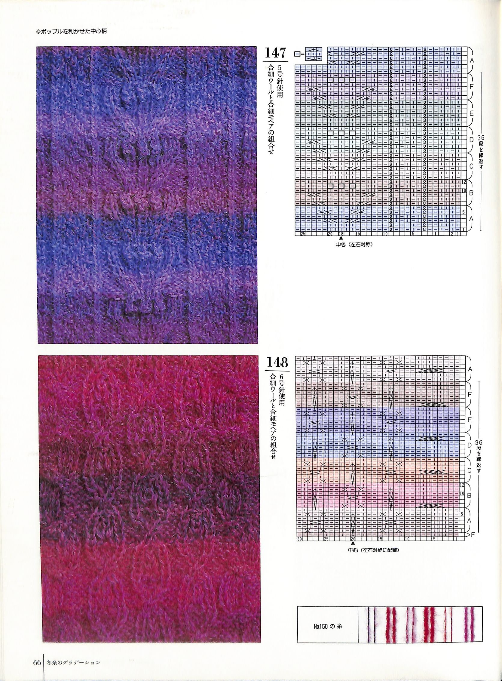 Colorful Knitting Stitch Patterns Book: Multicolor Lace & Rib Stitches ...