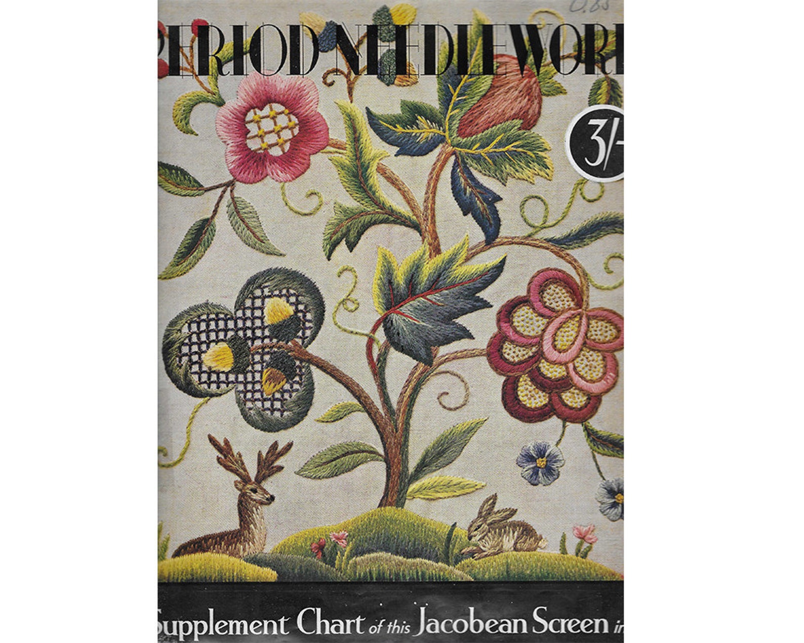 Weldons Period Needlework Designs-crewel Embroidery-jacobean Designs ...