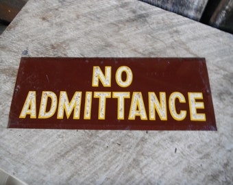 Vintage metal sign | Etsy