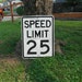 Vintage Metal Smaltz Road Sign Speed Limit 25 - Etsy