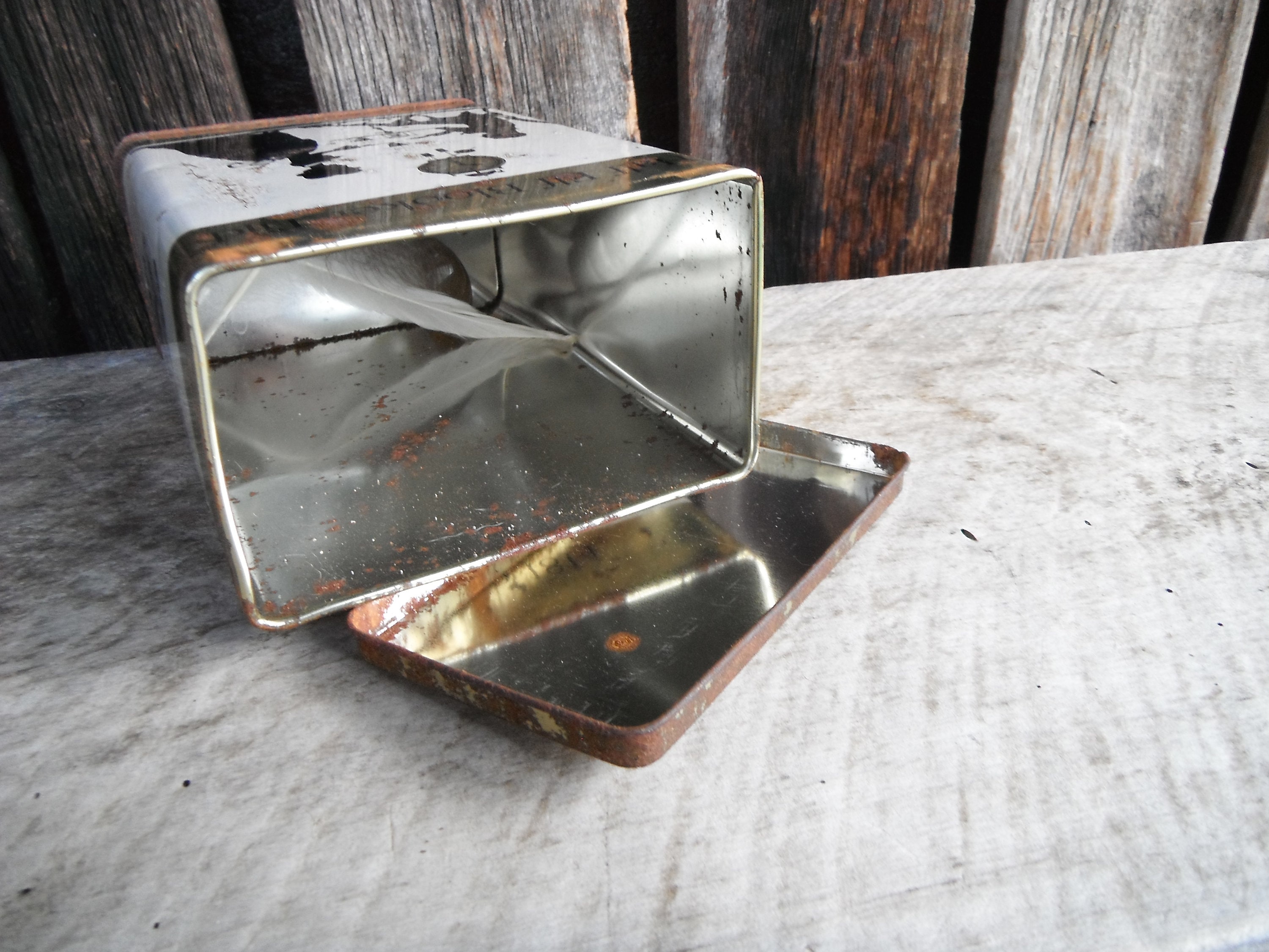 Dutch Cocoa Silhouette Tin Vintage Blooker Cacao Cabinets & Food ...