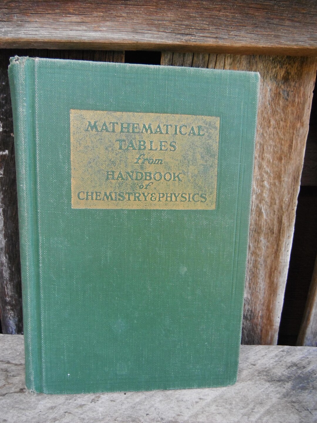 1954 Edition Mathematical Tables From Handbook of Chemistry & Physics ...