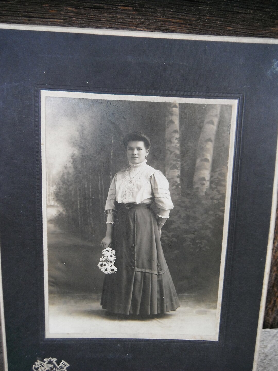 Large Victorian Studio Mounted Photo - Cabinet Card - Lovely Young Lady ...