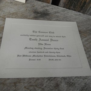 1920's New Year's Eve Formal Dance Invitations - WVU - West Virginia - Etsy