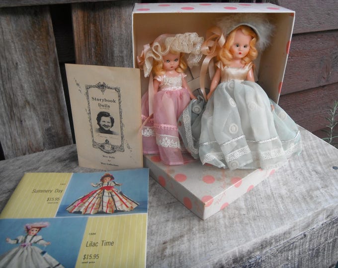 Vintage Nancy Ann Wee Storybook Dolls With Box and Ephemera - Etsy