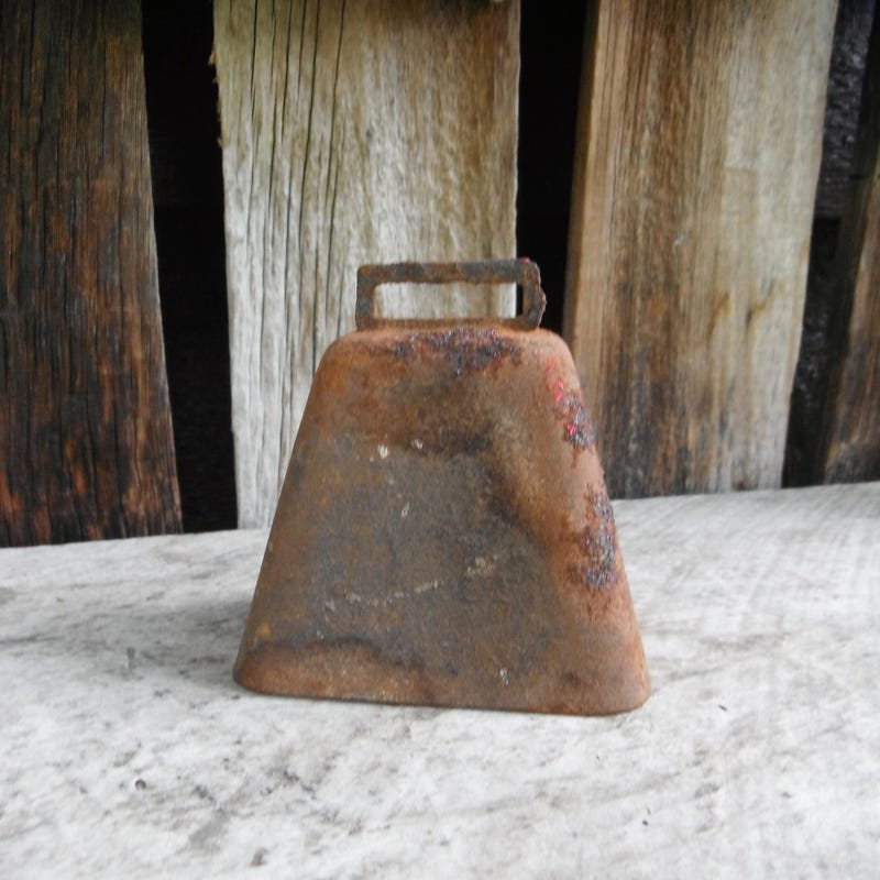 Antique Cow Bell - Etsy