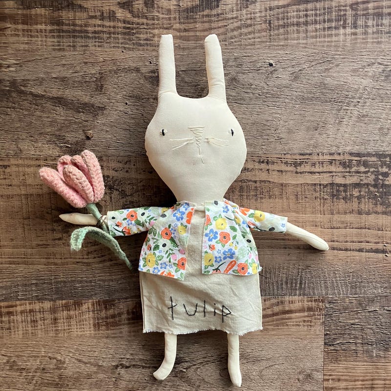 Prim Bunny - Etsy