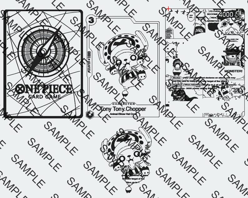 Tony Tony Chopper SVG File – One Piece Manga Laser Cut Template ...