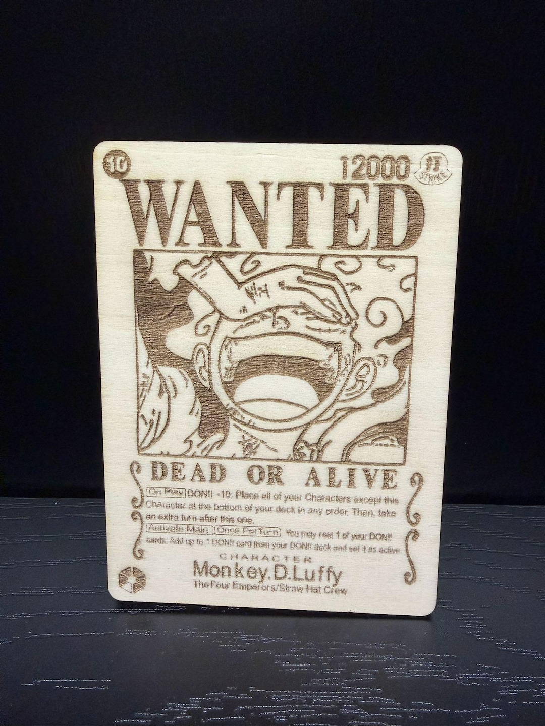 One Piece Monkey Wanted Fan Art Card. - Etsy