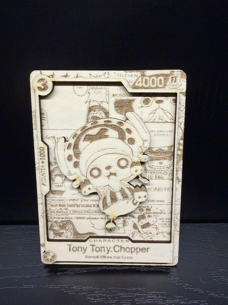 Tony Tony Chopper SVG File – One Piece Manga Laser Cut Template ...