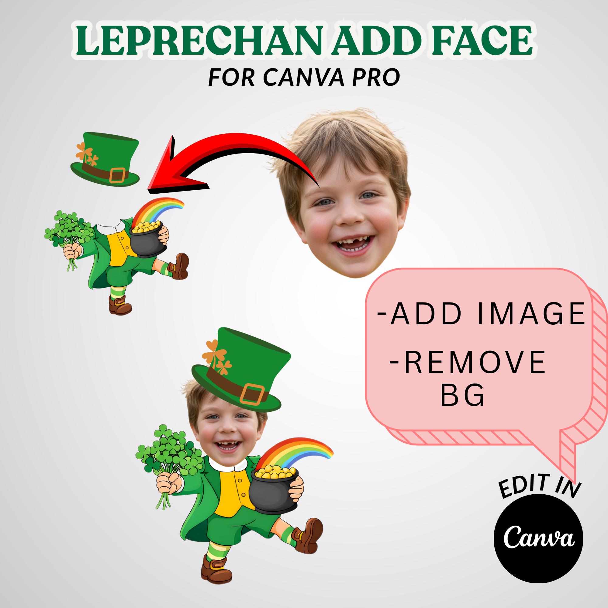 St Patrick’s Day Leprechaun Add Face Activity, Canva Editable Bulletin ...