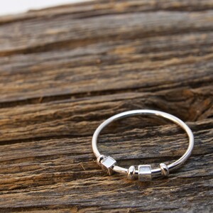 Fidget Cubes and Pebbles Ring Stacking Playful Ring Silver - Etsy