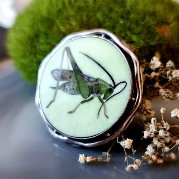 Grasshopper Ring - Etsy