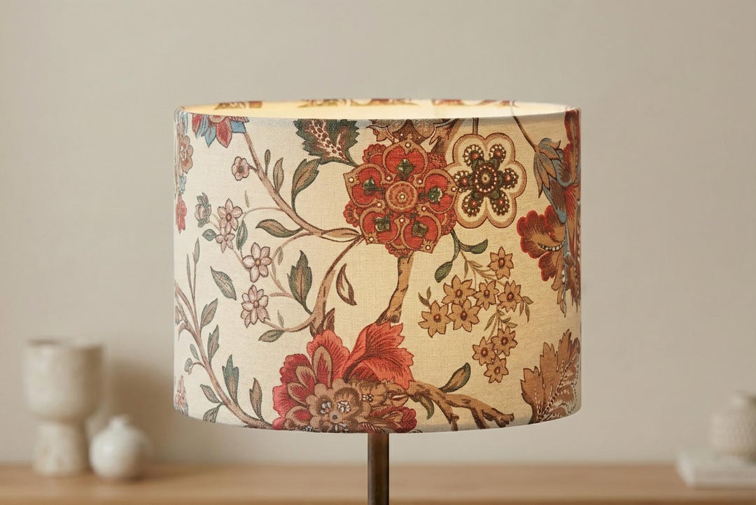 Cottagecore Floral Lampshade for Bedside Table, William Morris Style ...