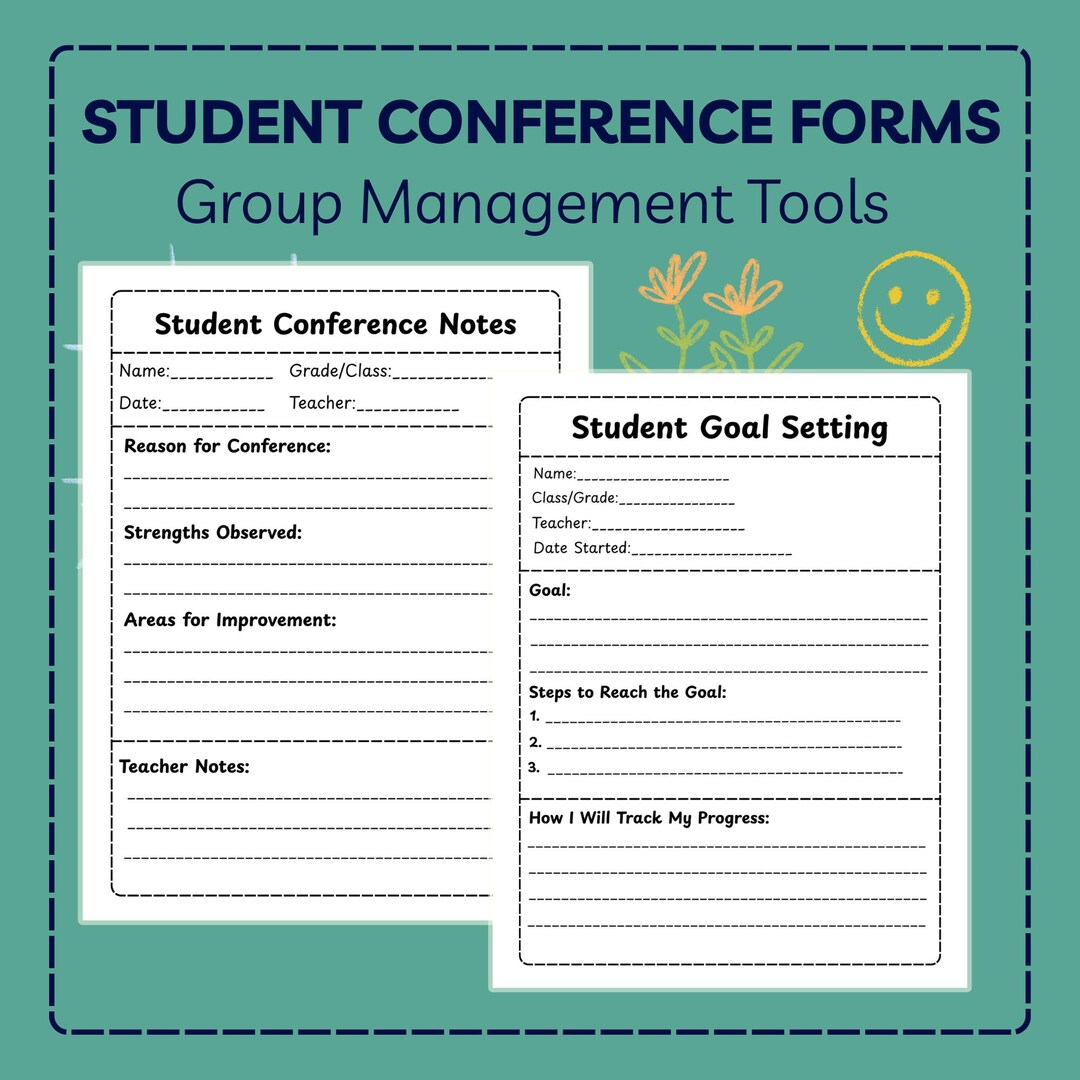 Student Conference Forms | Goal Setting and Student Reflection ...