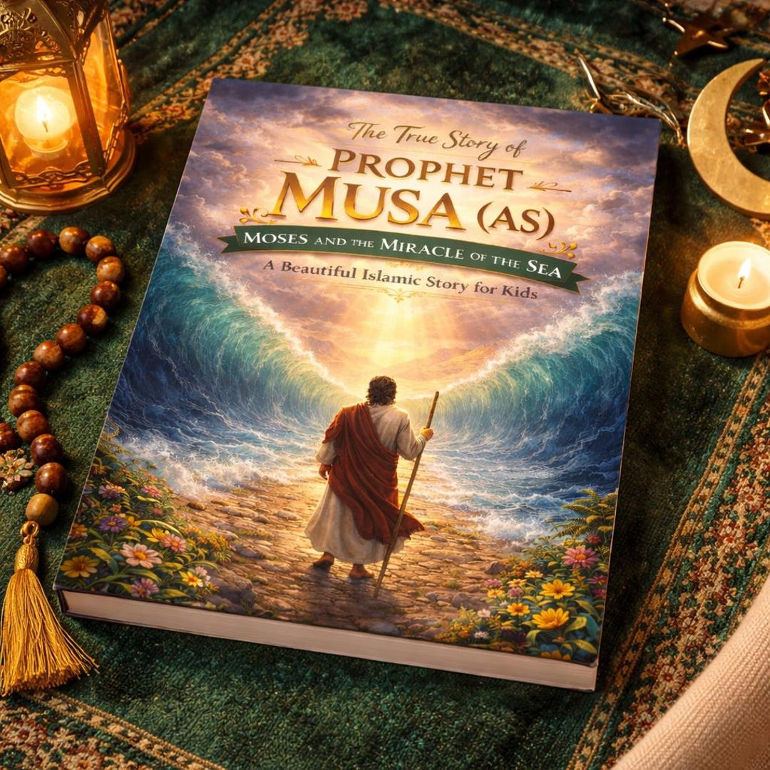 Prophet Musa Story for Kids Printable PDF | Islamic Story Book | Moses ...