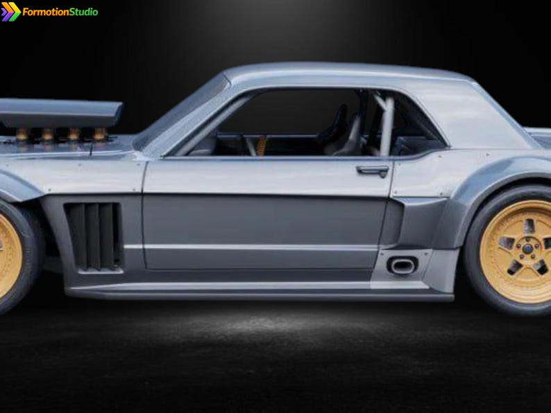 Ford Mustang STL, Iconic Muscle Car Display Model, Detailed Automotive ...