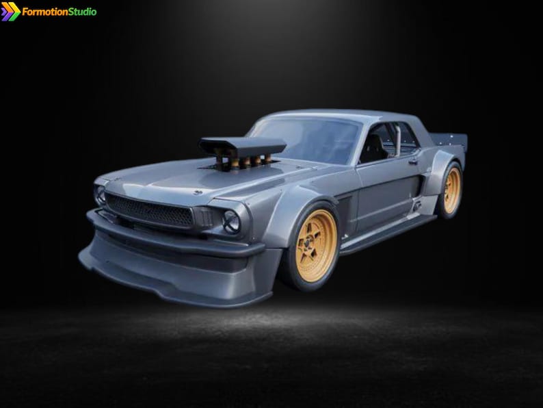 Ford Mustang STL, Iconic Muscle Car Display Model, Detailed Automotive ...