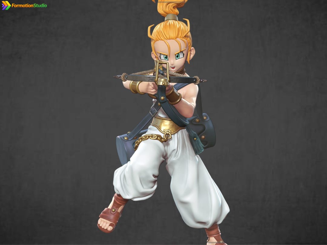 Marle Chrono Trigger STL, Anime Style Character Display Statue, Classic ...