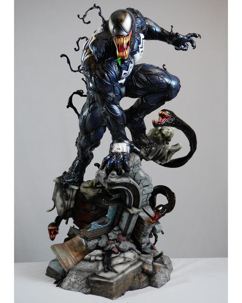 Monster Venom Realistic | Resin Custom Statue | 3D Printed Collectible ...