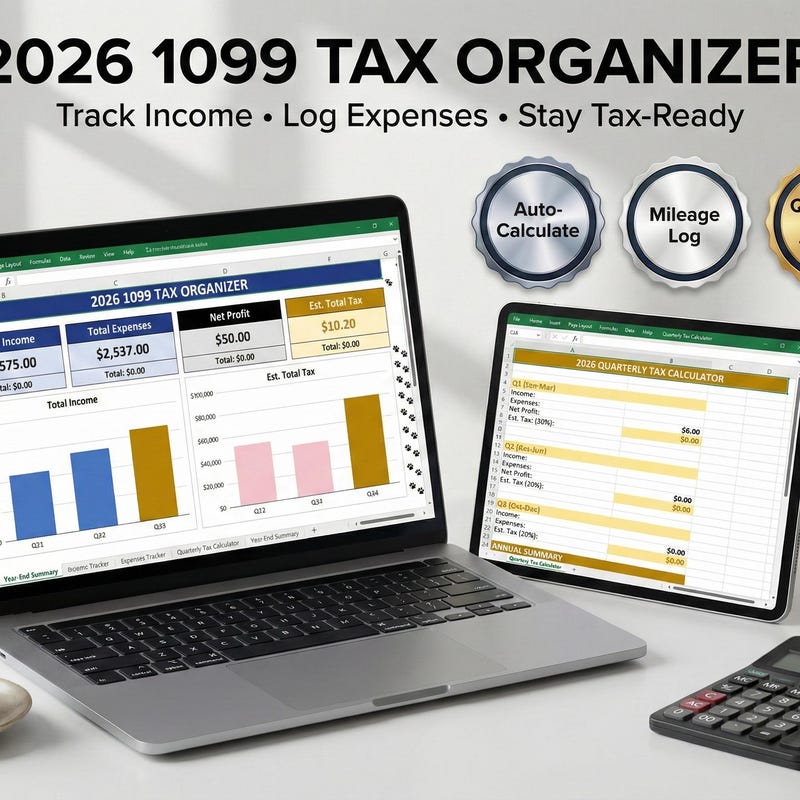 2026 Tax Organizer - Etsy