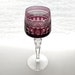 Vintage Deep CRANBERRY RED Wine Glass Goblet Hock Cut-to-clear - Etsy