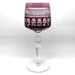 Vintage Deep CRANBERRY RED Wine Glass Goblet Hock Cut-to-clear - Etsy