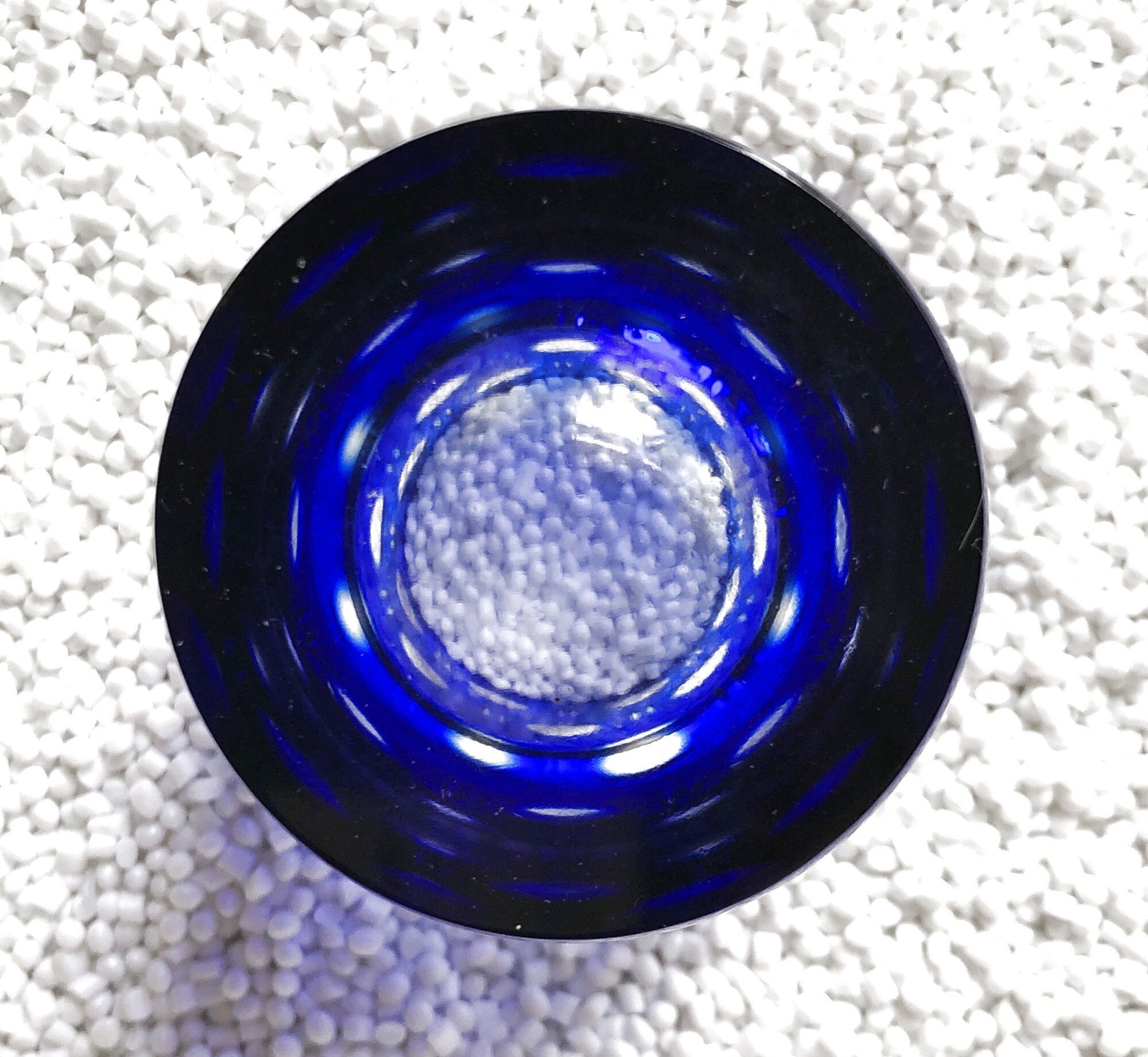 Vintage COBALT BLUE Double Shot Glass Cut-to-clear 24%pbo Lead - Etsy