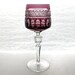 Vintage Deep CRANBERRY RED Wine Glass Goblet Hock Cut-to-clear - Etsy