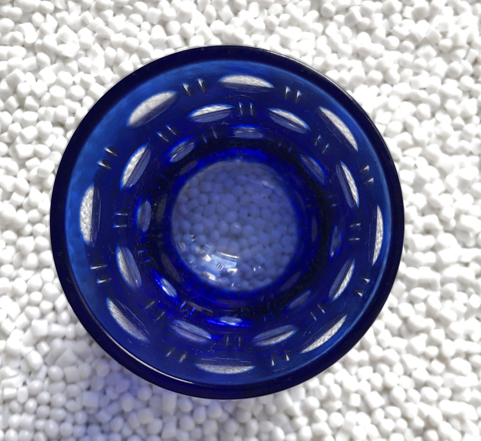 Vintage COBALT BLUE Shot Glass Cut-to-clear 24%pbo Lead - Etsy