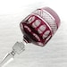 Vintage Deep CRANBERRY RED Wine Glass Goblet Hock Cut-to-clear - Etsy