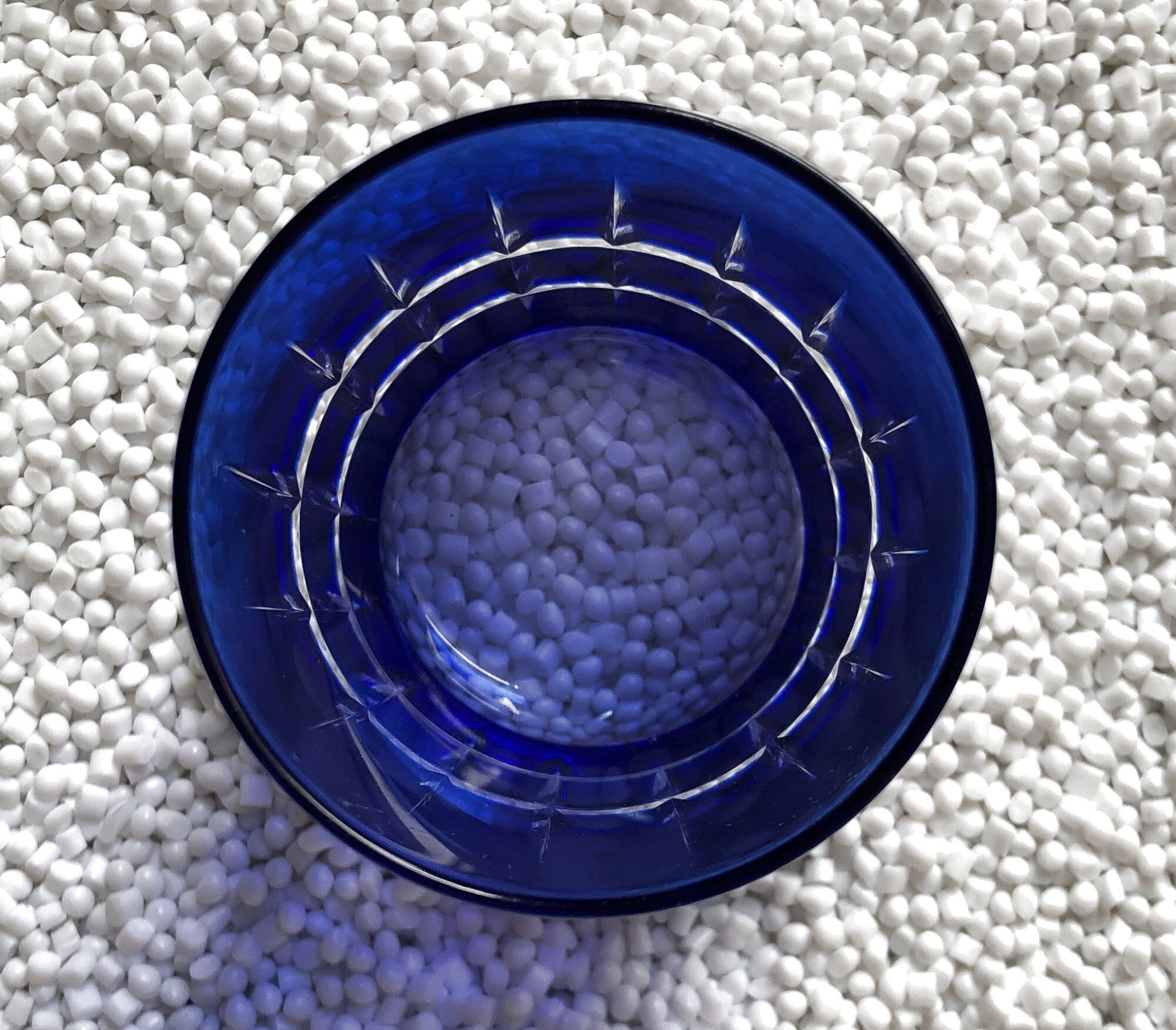 Vintage COBALT Royal BLUE Shot Glass Cut-to-clear Full 24%pbo - Etsy